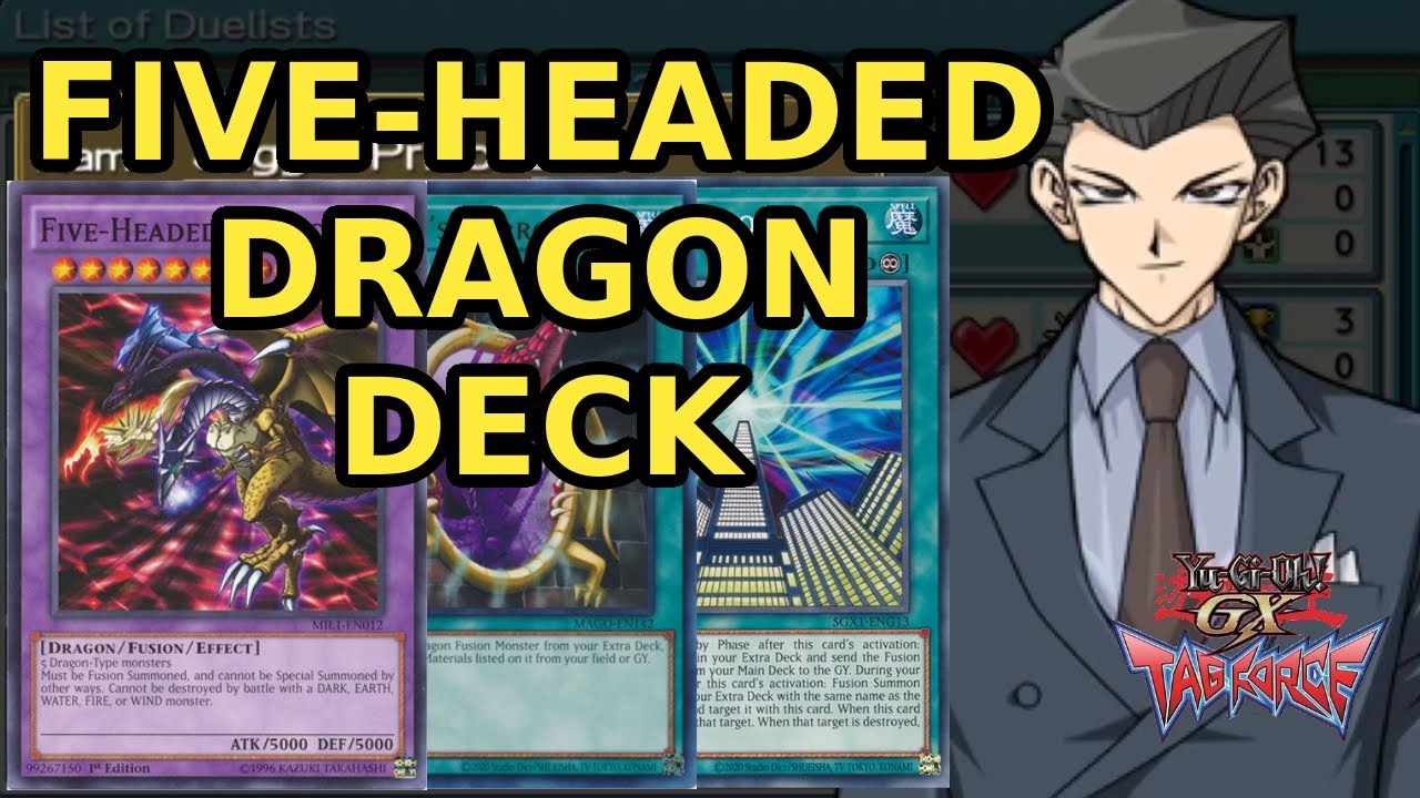 Yugioh GX Tag Force 1 : Jagger Princeton / Five-headed Dragon Deck ( F ...