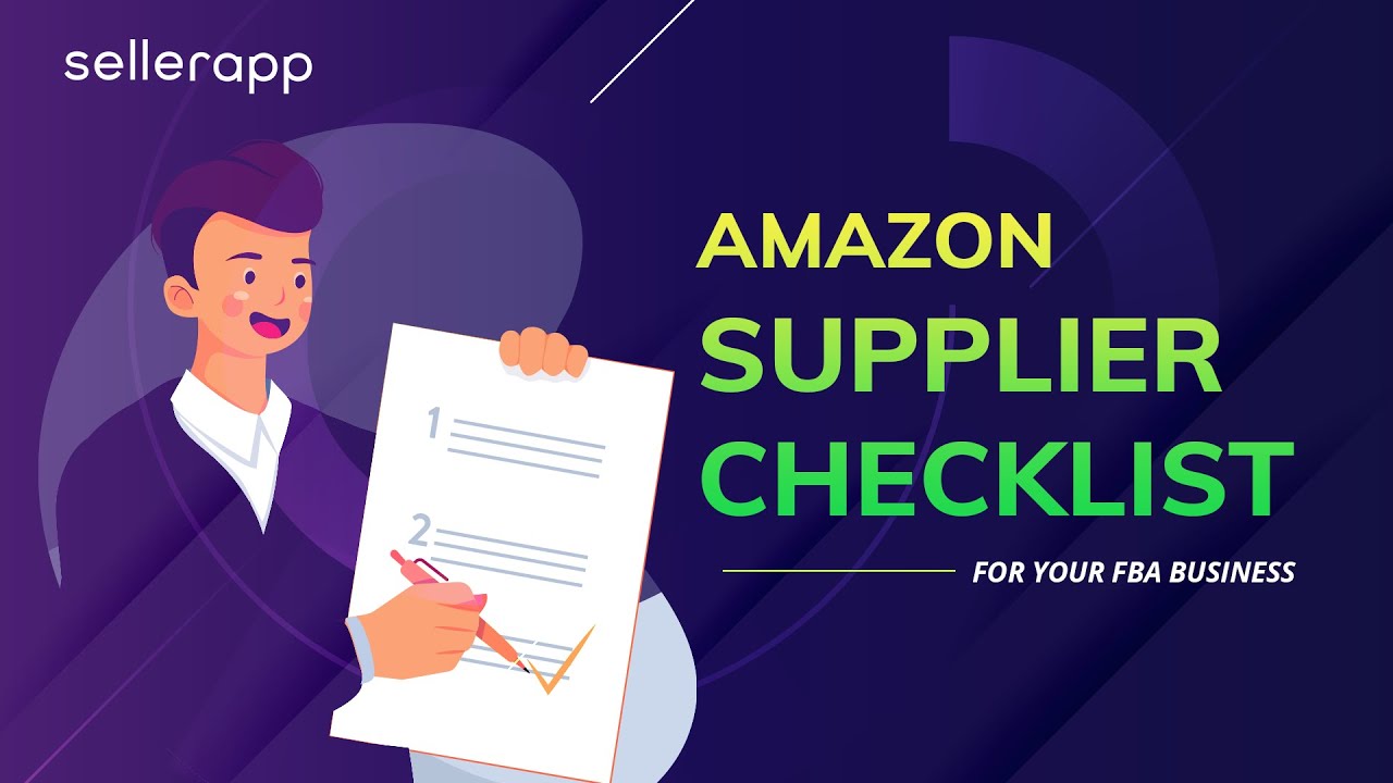 The Amazon FBA supplier checklist: Product sourcing 101 - YouTube