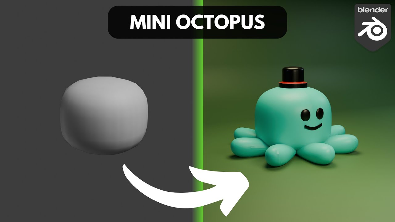 Create Mini Octopus in Blender - YouTube