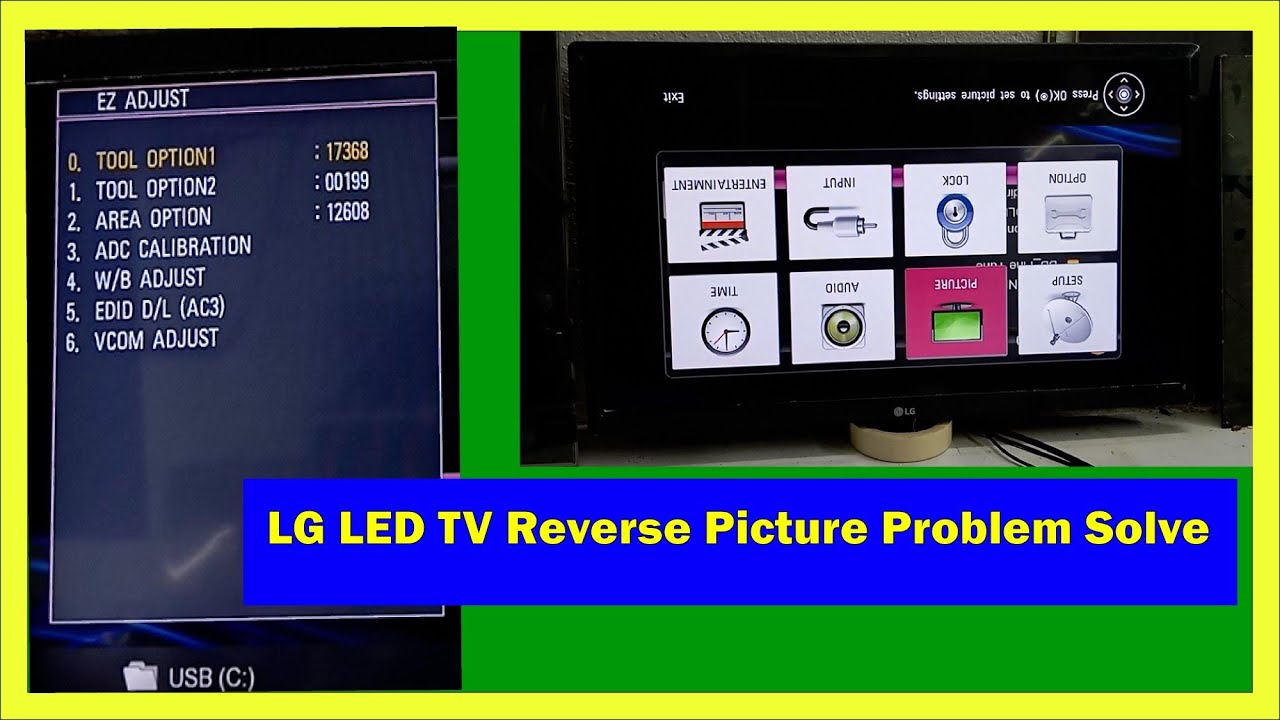 LG TV Flip/Invert Picture Upside Down Problem || Mirror Mode with ...