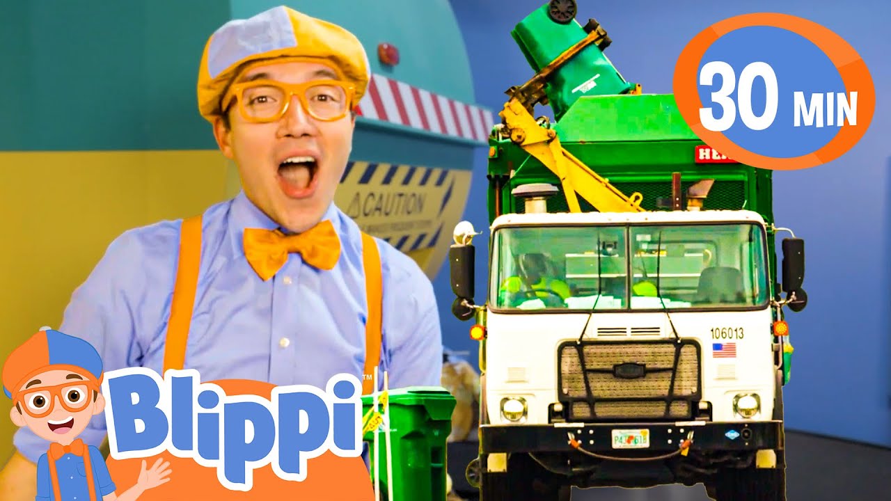 THE GARBAGE TRUCK SONG | Blippi Songs｜Kids Songs｜Trucks for Kids - YouTube