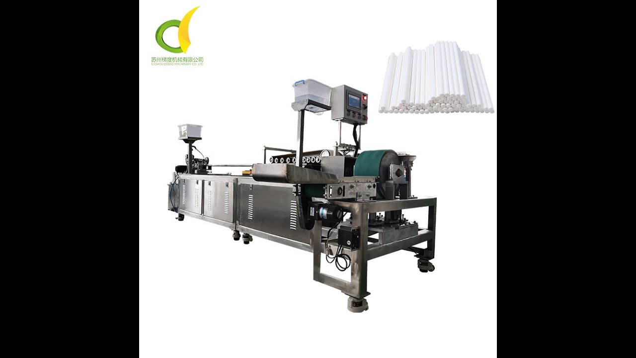 Paper stick making machine/cotton swab sticks production line - YouTube