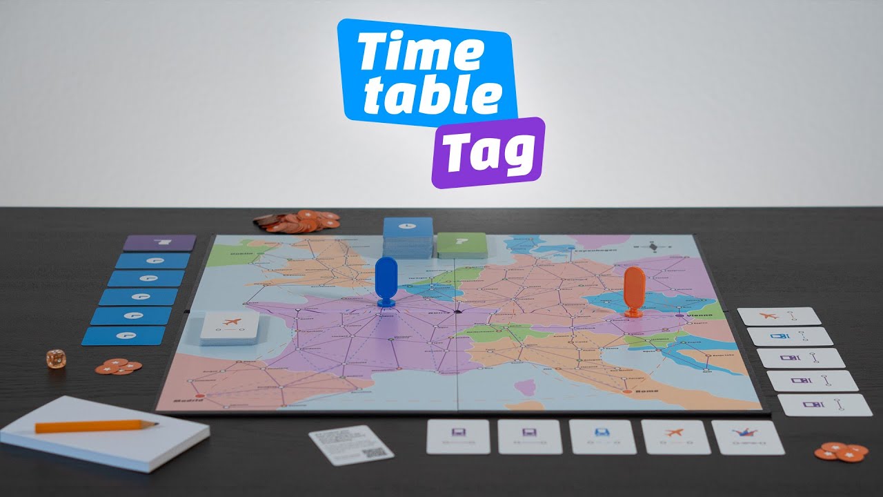 Timetable Tag: A Jet Lag-Inspired Board Game - YouTube