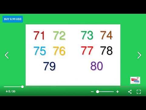 Counting Silly Faces Numbers 71 80 - YouTube