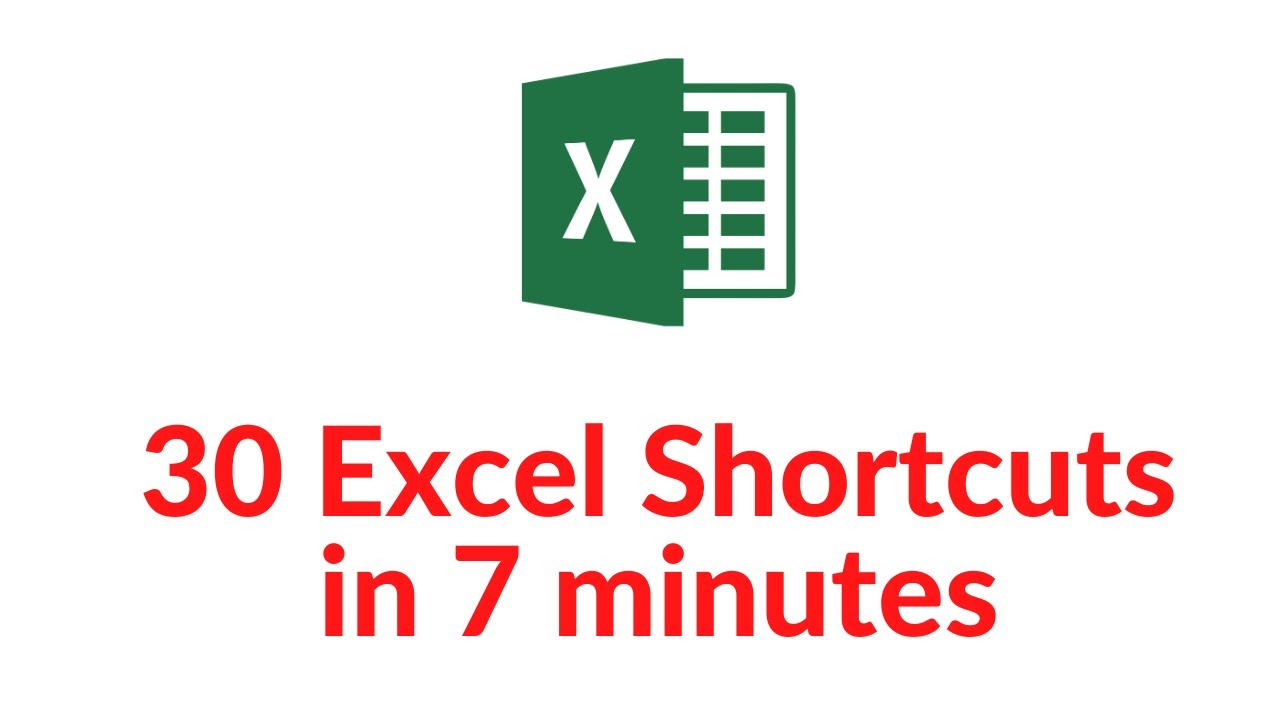 Excel Shortcuts for Beginners - YouTube