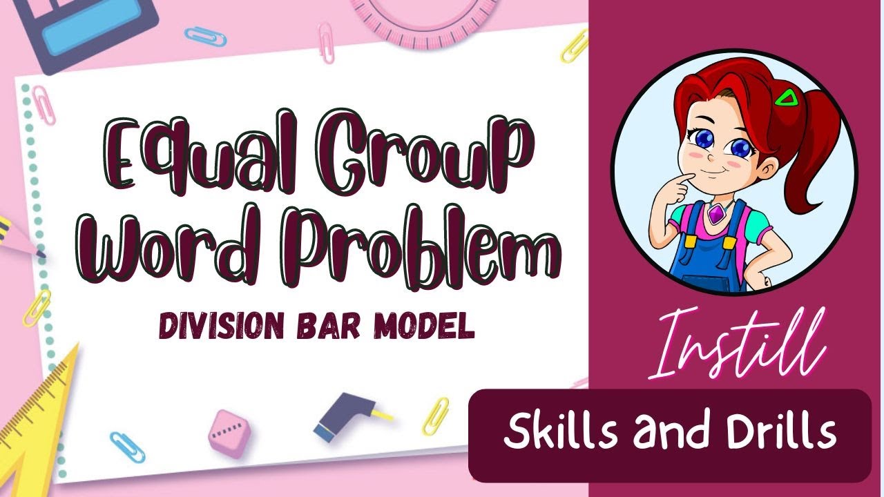 Part Whole Bar Model - Division Word Problem [ Equal Grouping ] - YouTube