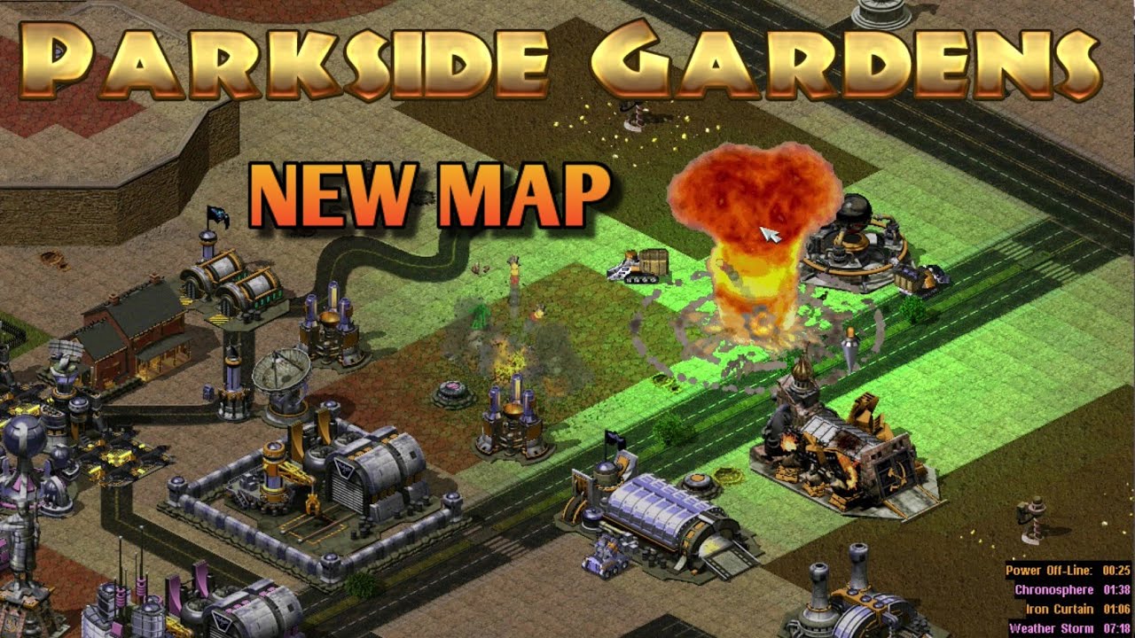 Red Alert 2 2v2 Multiplayer on NEW MAP: Parkside Gardens | RTS Gameplay ...