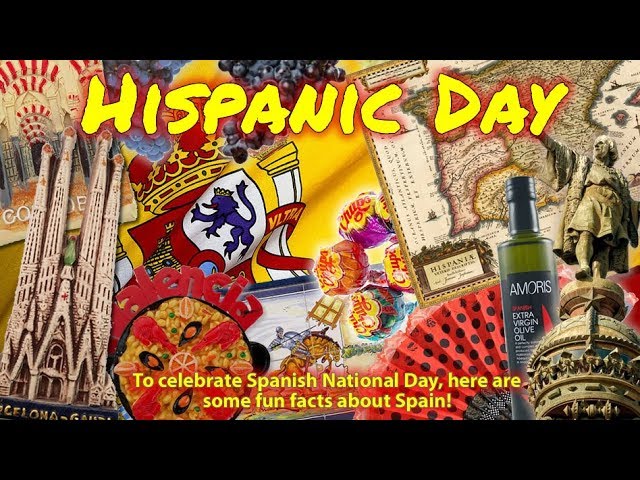 Hispanic Day In Spain Spain Hispanic Day Background | Premium Vector