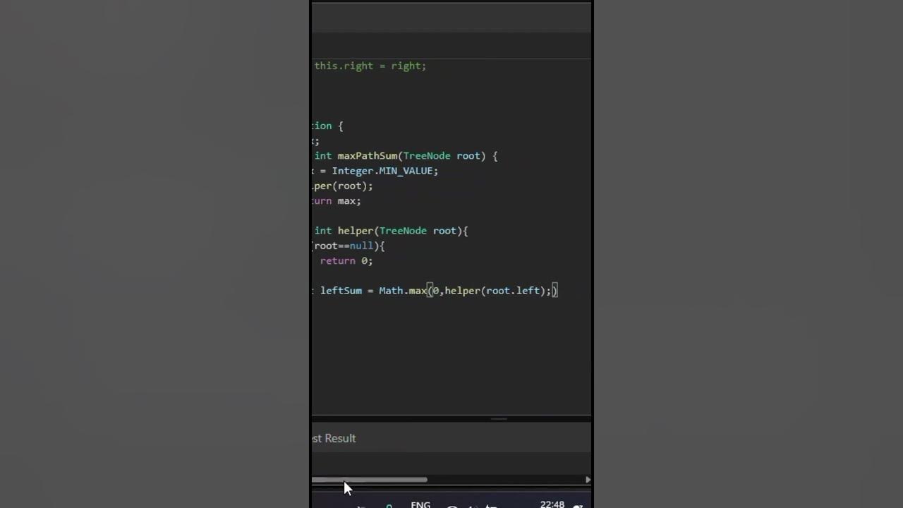 Binary Tree Maximum Pathsum Leetcode Optimal Solution Coding
