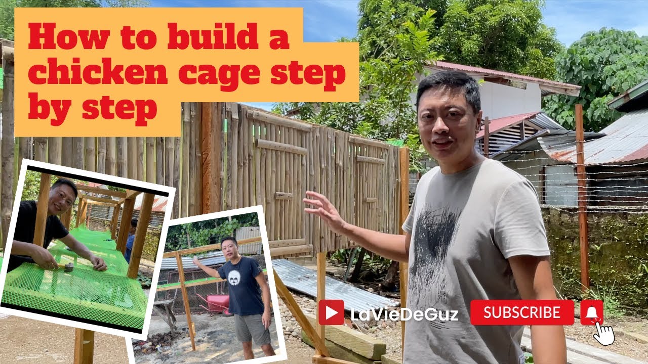 How to build a chicken cage step by step - YouTube