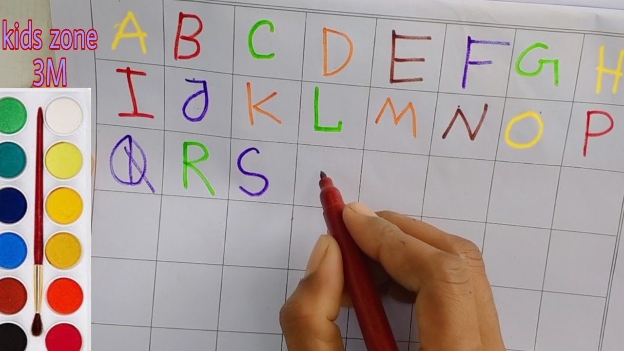 abcd writing in English | abcd song for child - YouTube