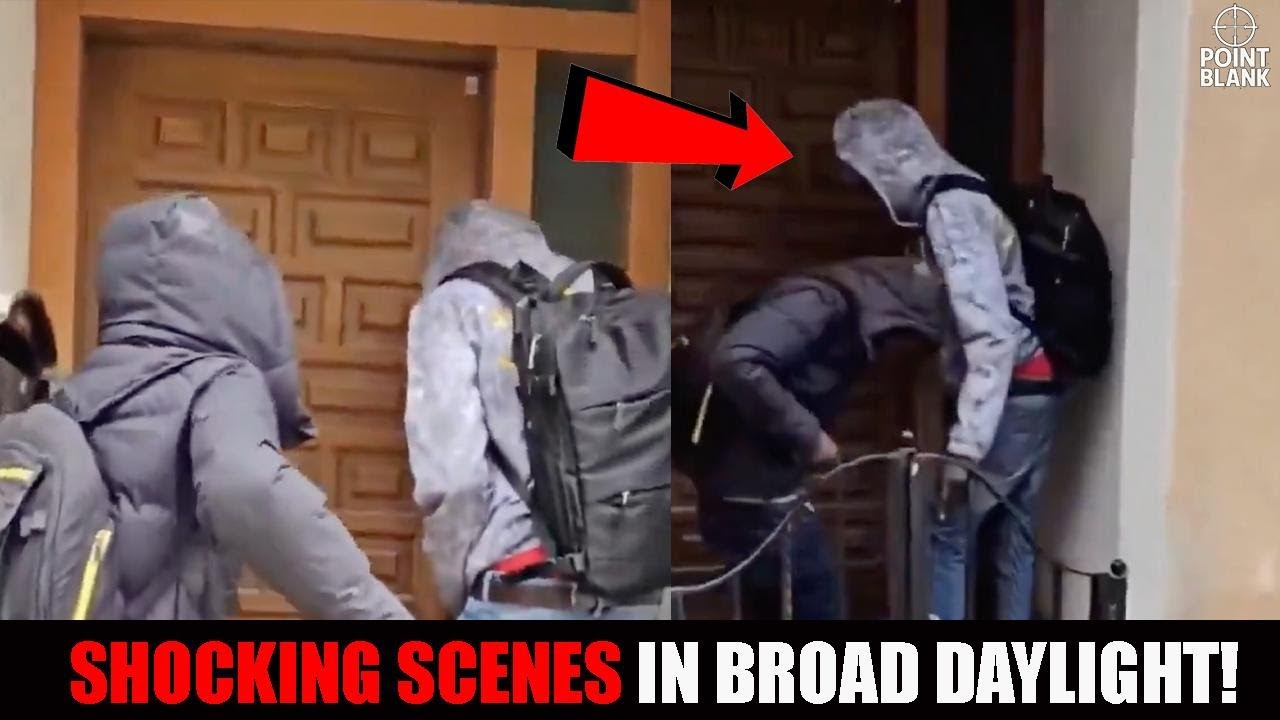 SHOCKING Scenes As Asylum Seekers Attempt To Break Into Home In Broad ...