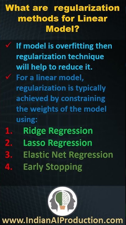#94 What are regularization methods for Linear Model | Data Science ...
