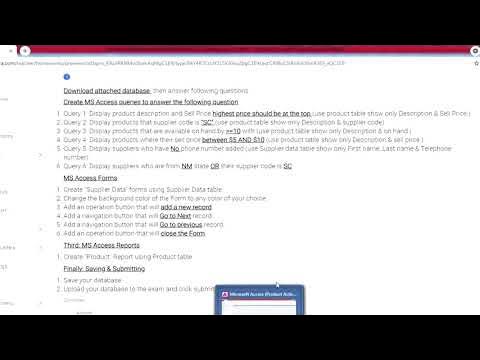 MS Access Final Exam Revisions ( Queries, Forms & Reports) - YouTube