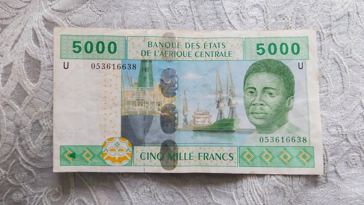 Central African 5000 CFA Franc Banknote! #WORLDBANKNOTES - YouTube