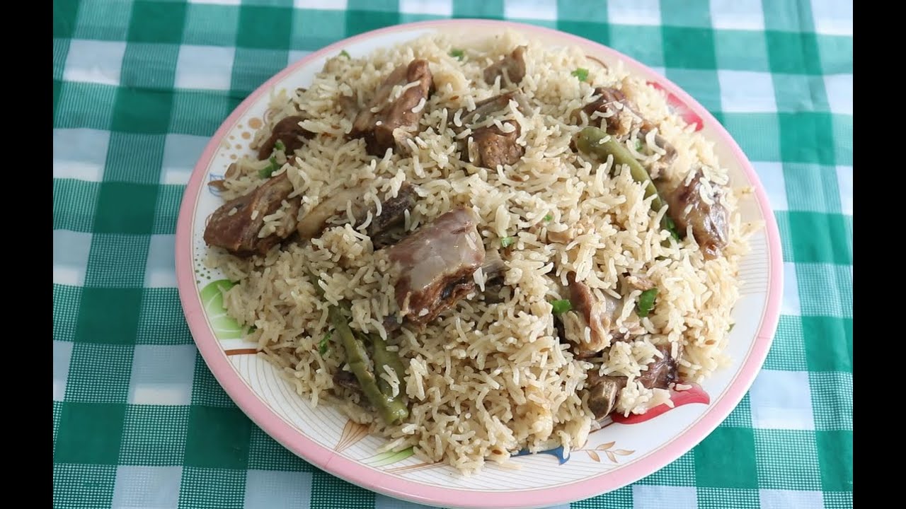 White Mutton Pulao Quick N Easy Recipe / Pulao de Cordero / Yakhni ...