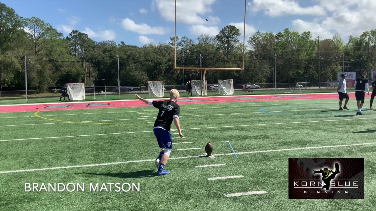 Brandon Matson | Kornblue Kicking Camps - YouTube