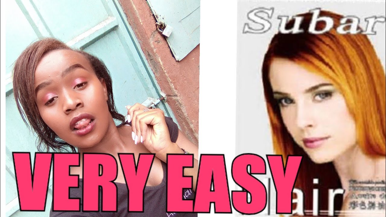 HOW TO DYE YOUR HAIR USING SUBARU HAIR COLORANT.(very easy) - YouTube