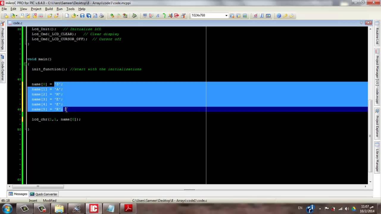 Video 10 Arrays 2 Youtube