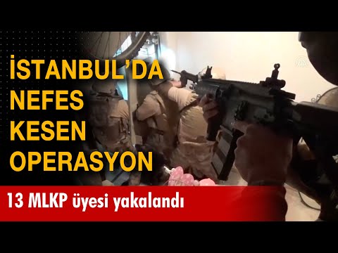 İstanbul'da nefes kesen operasyon: 13 MLKP'li yakalandı