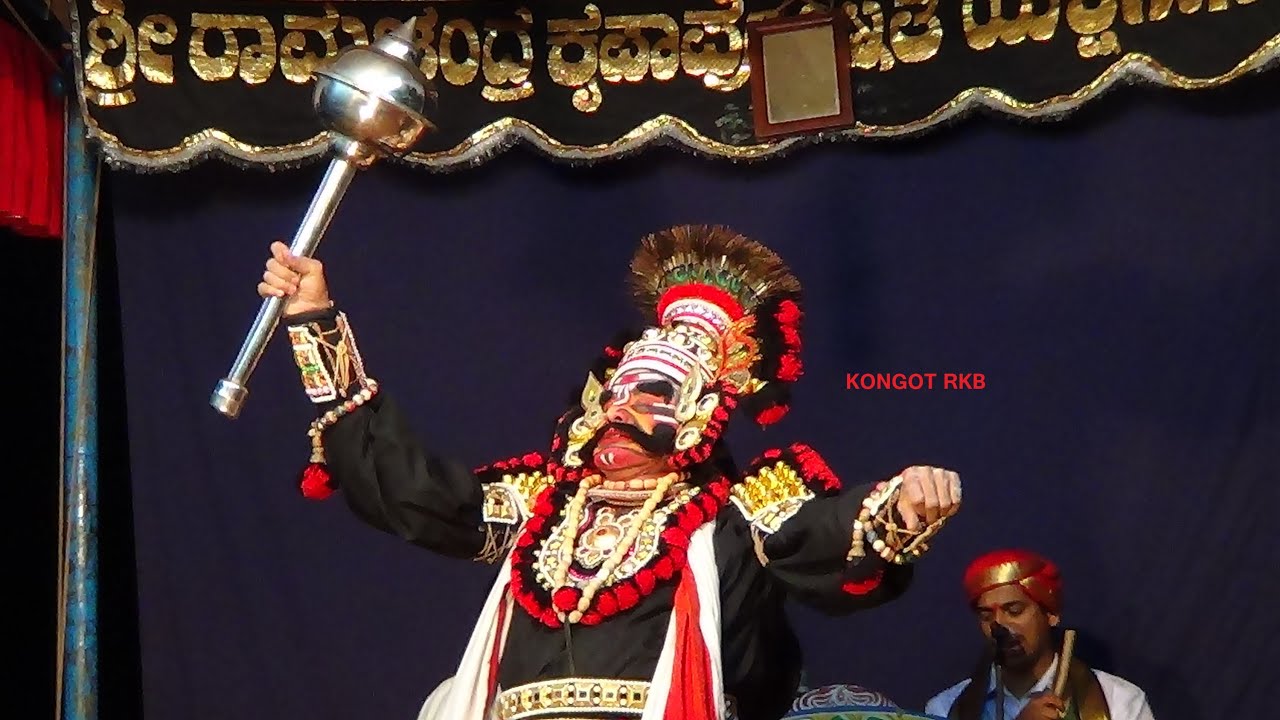 Yakshagana -- Kasaragod Subraya holla as Thamraksha - Pravesha - YouTube