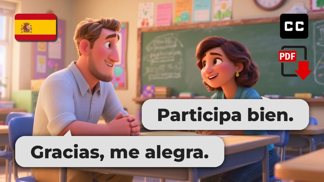 Easy Spanish Conversation – 👩‍🏫 Parent-Teacher Meeting Practice ...