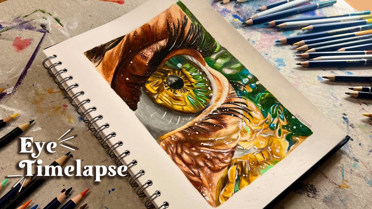 How I Created This Hyper-Realistic Eye and Water Drawing | Step-by-Step ...