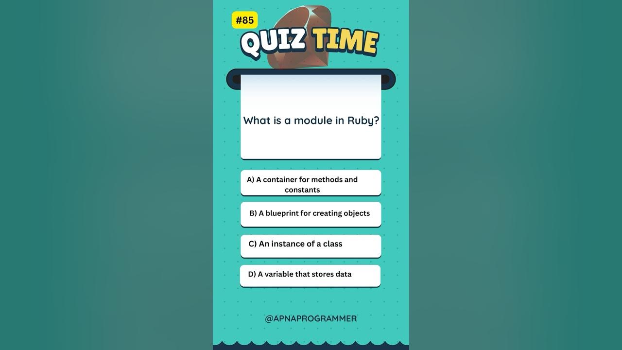 Quiz 85: Practice Ruby Programming in 30 Seconds! #quiz #ruby #shorts #codingfacts - YouTube
