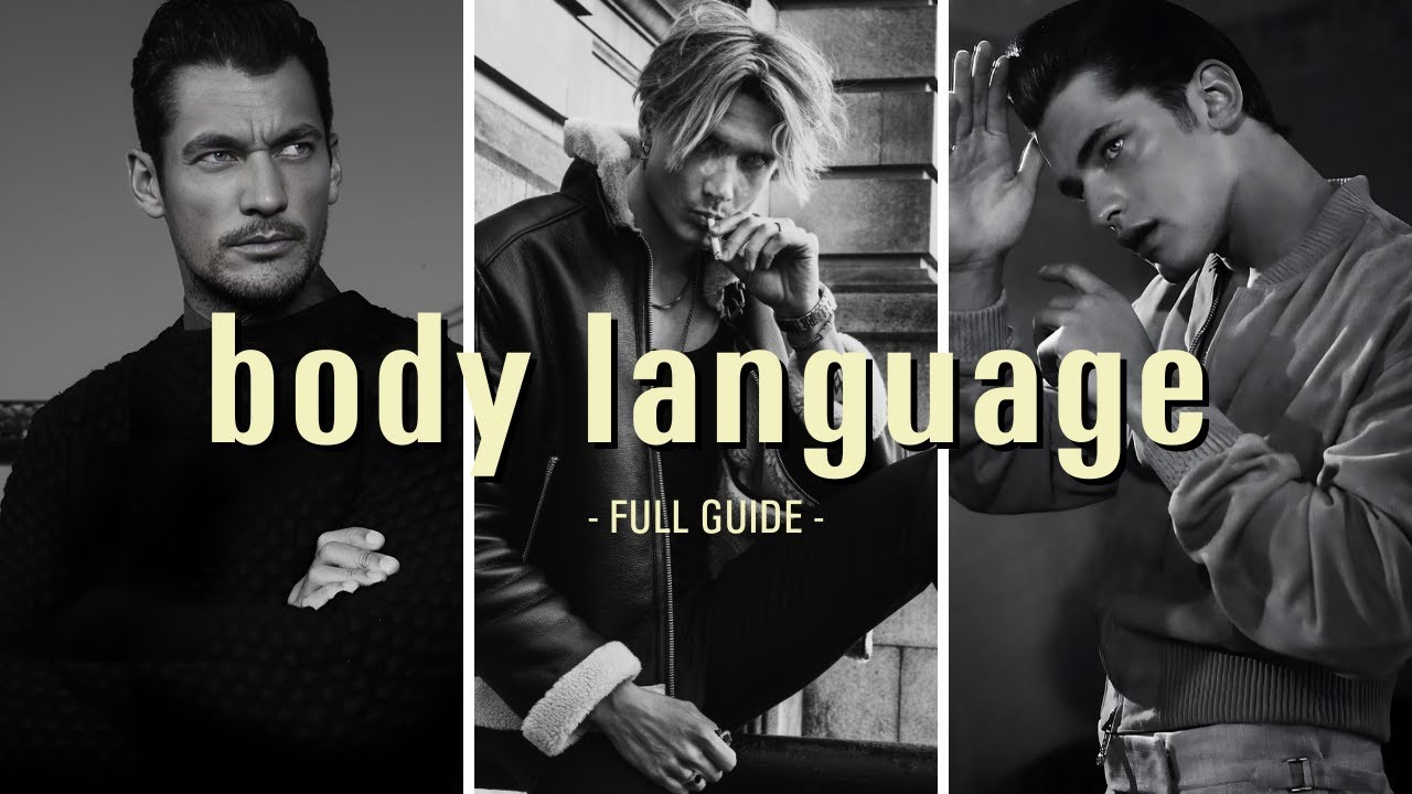 full body language guide [for men] - YouTube