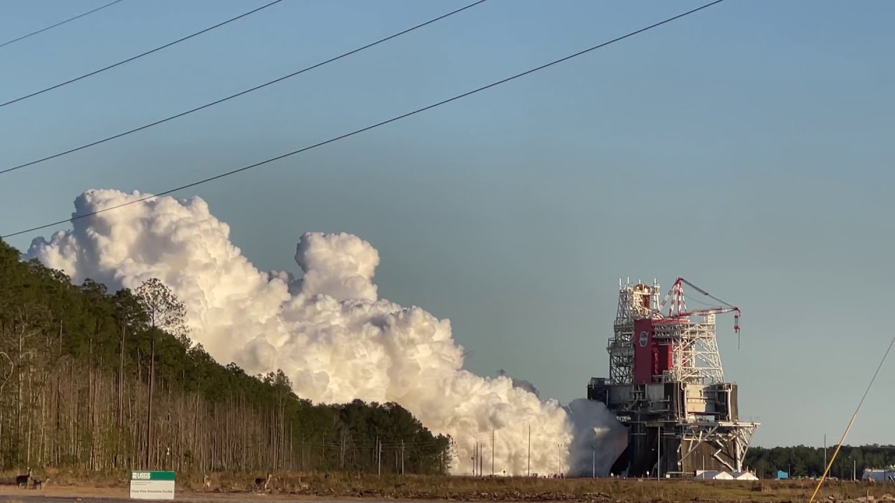 4K: NASA SLS Green Run - YouTube