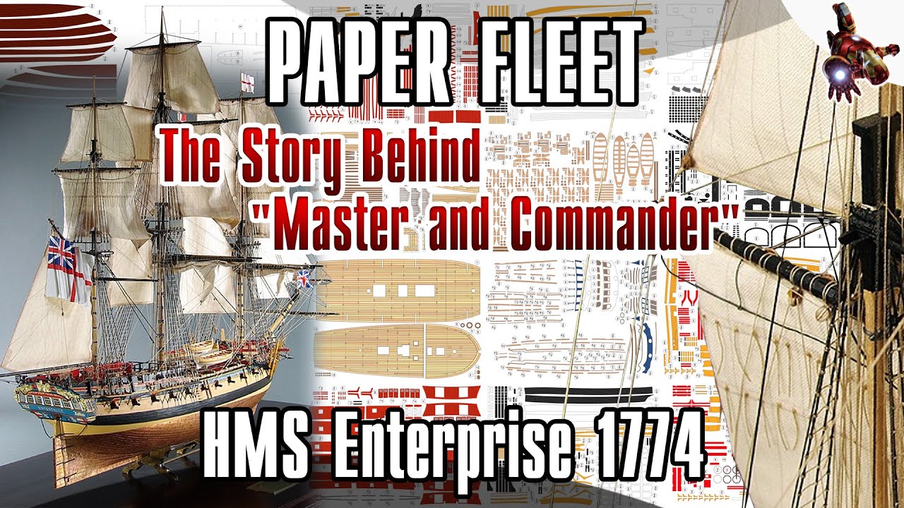 The HMS ENTERPRISE 1774 paper ship model kit * PAPER FLEET * SUPER ...