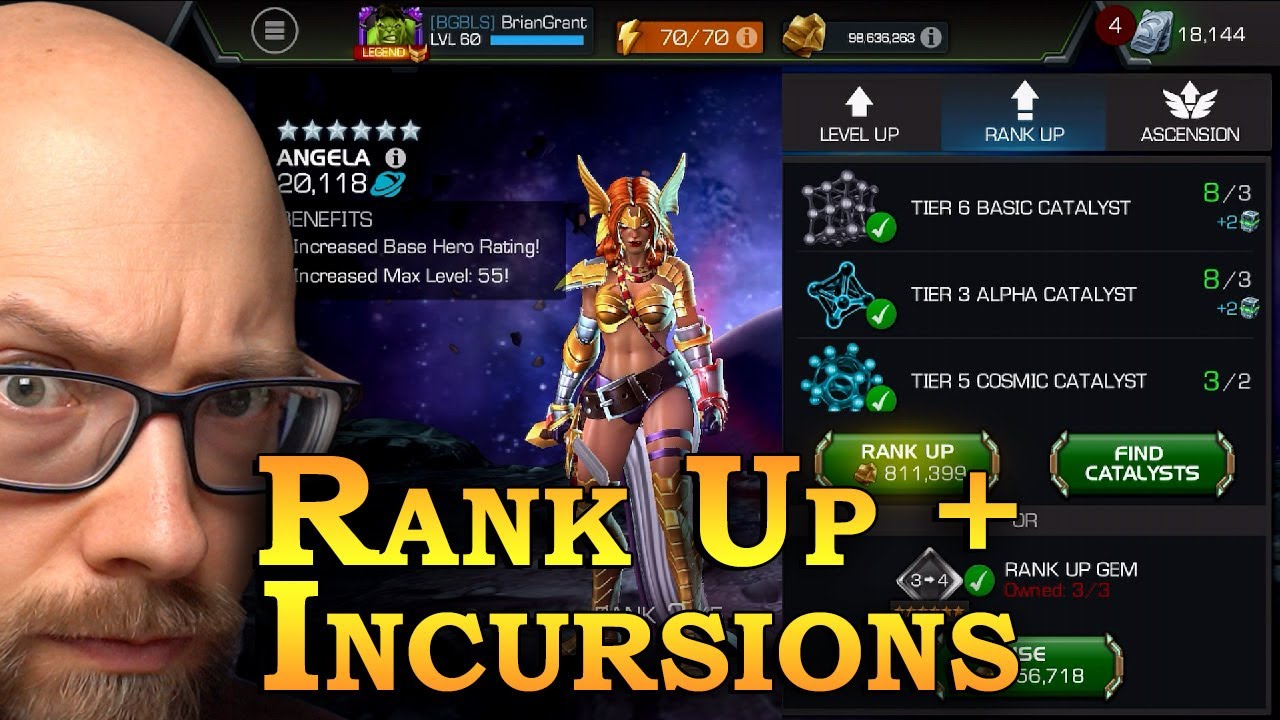 Angela Rank Up + Incursions (NO HERC) - YouTube