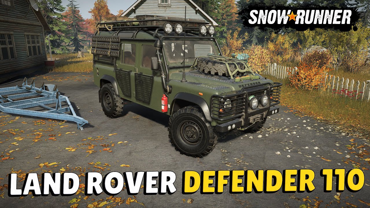 Мод The Offender 110 (Land Rover Defender 110) для SnowRunner - YouTube