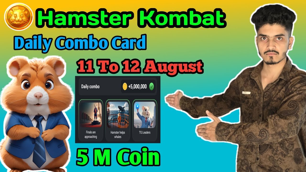 Hamster Kombat || 11to12 August Daily Combo Card Get 3 Card Hamster ...