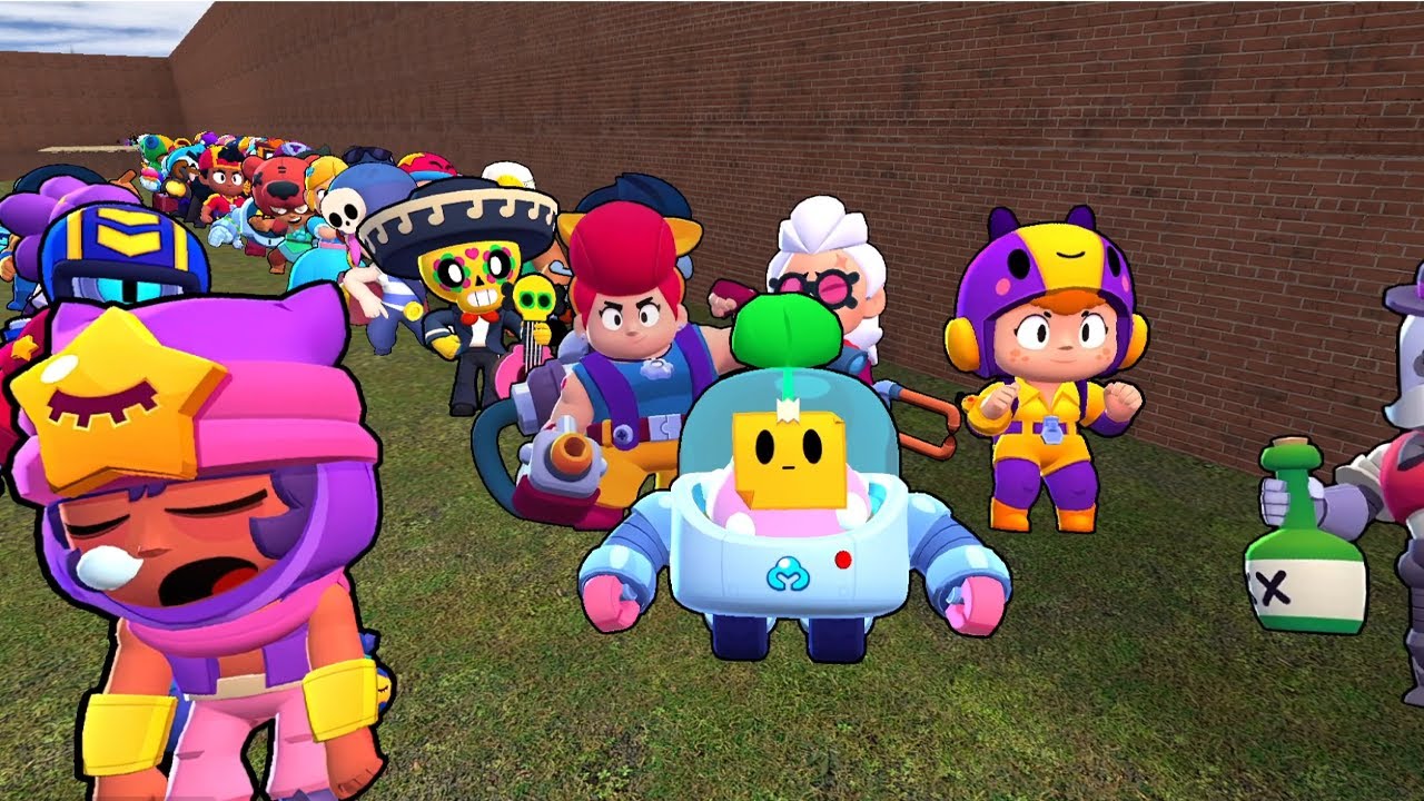 NEXTBOTS BRAWL STARS in MAZE l GARRY'S MOD - YouTube