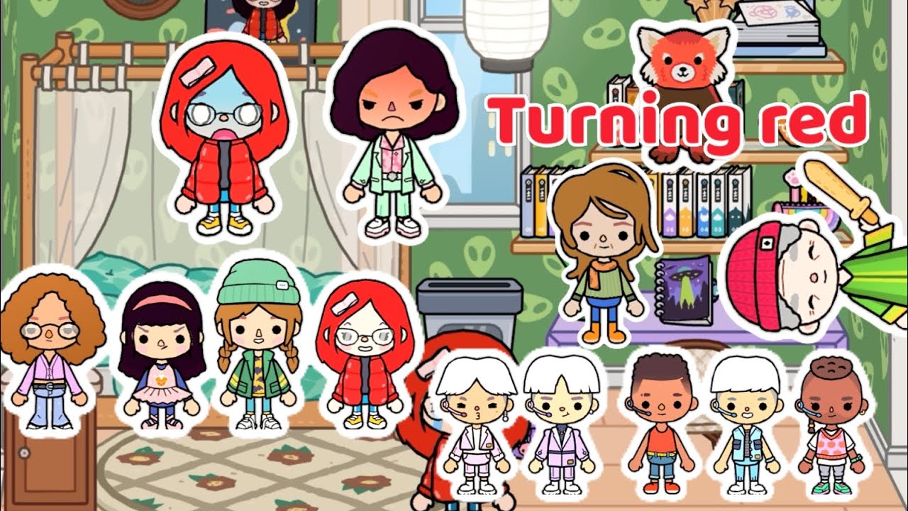 Turning Red in toca boca |||Toca Boca World🌍 - YouTube