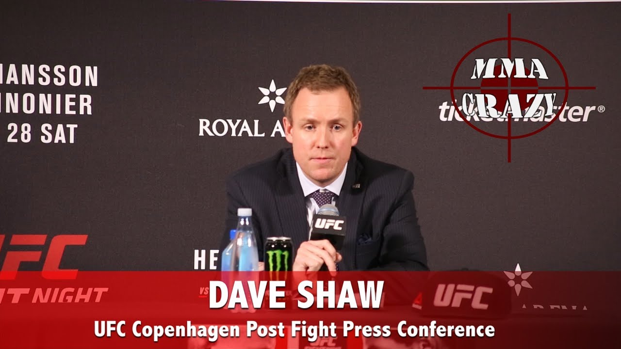 UFC Copenhagen: Dave Shaw Post Fight Press Conference - YouTube