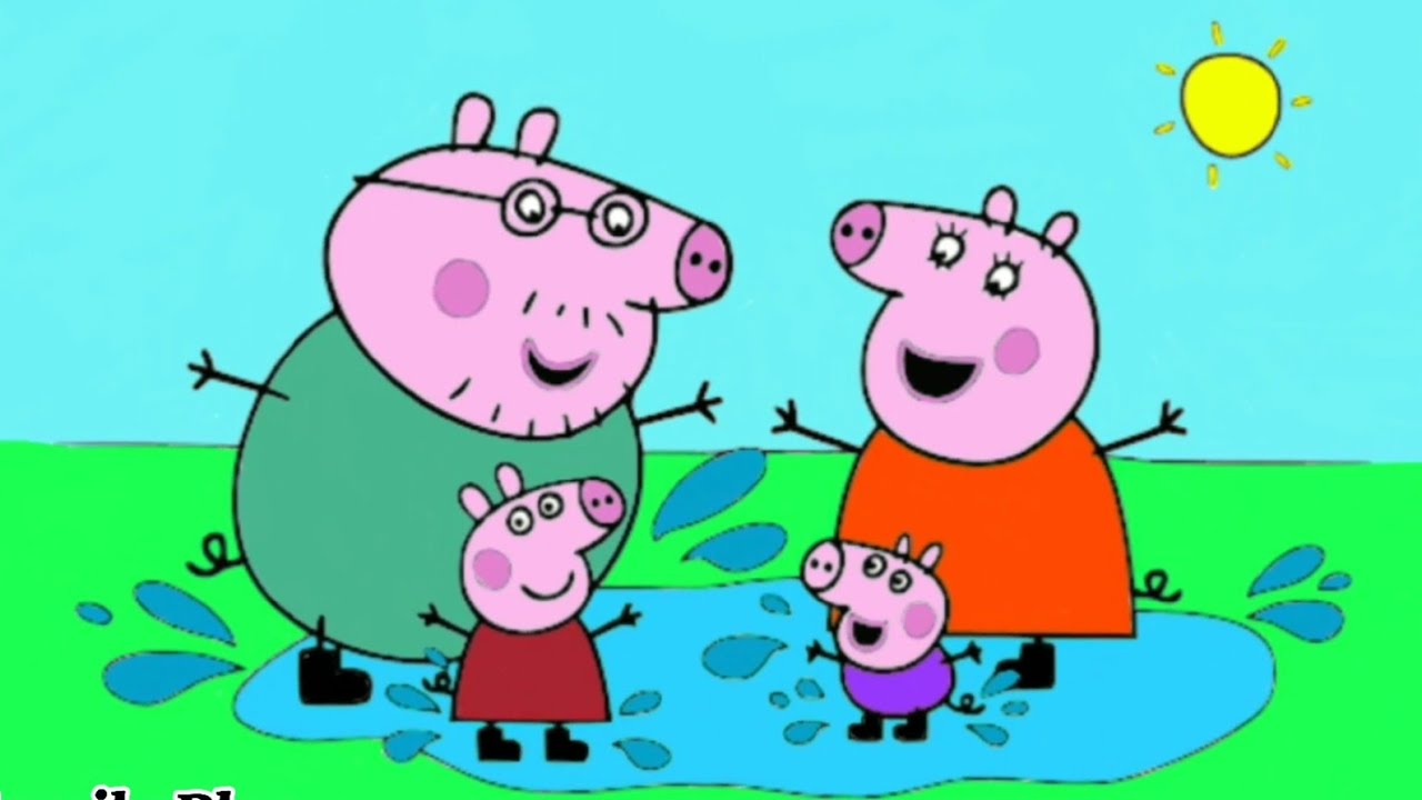Peppa Pig. Drawing cartoon characters. Cartoon. Peppa Pig coloring page ...