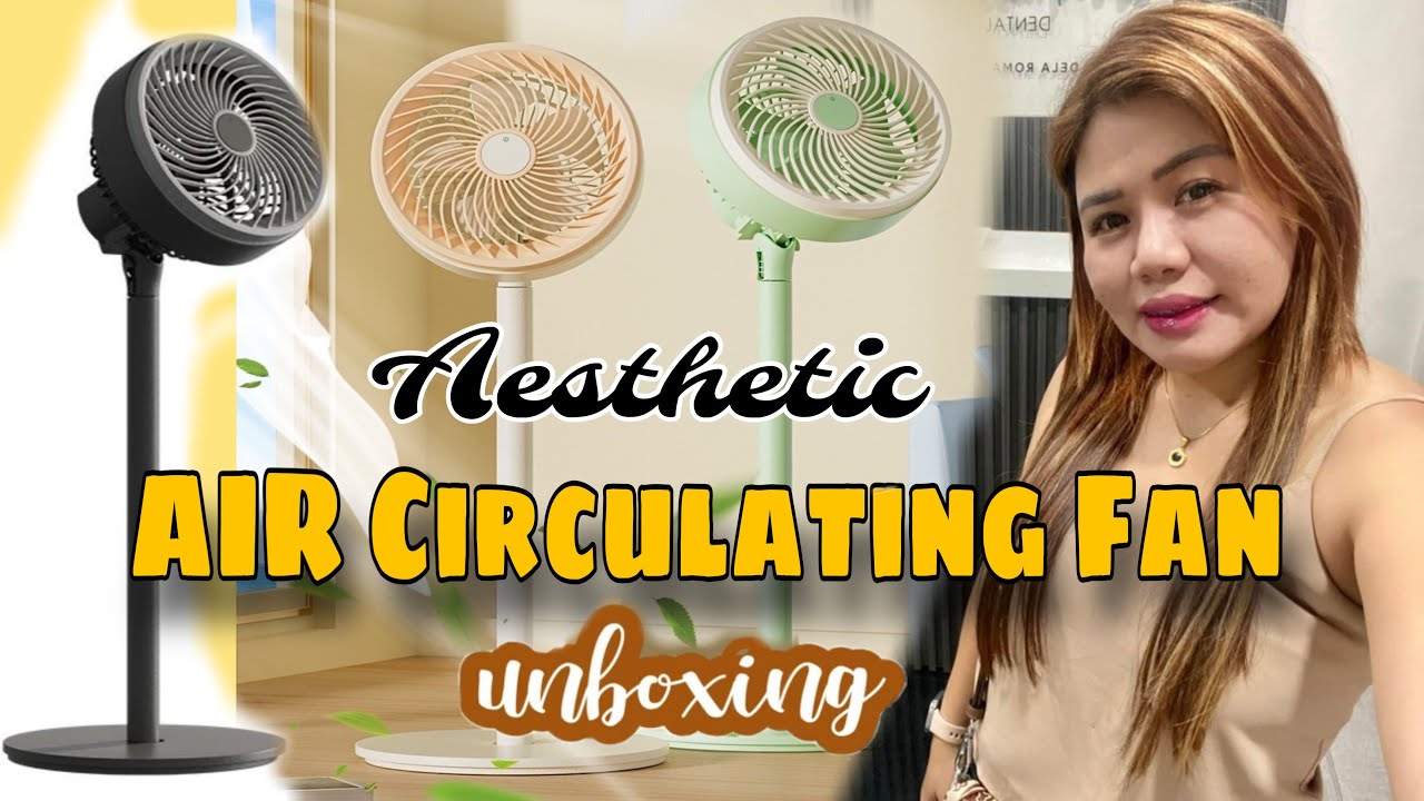 AESTHETIC AIR CIRCULATING FAN UNBOXING REVIEW - YouTube