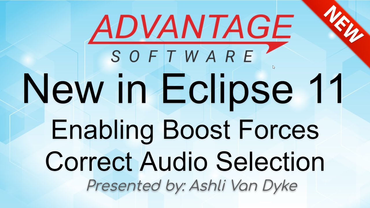 New in Eclipse 11: Enabling Boost Forces Correct Audio Selection - YouTube
