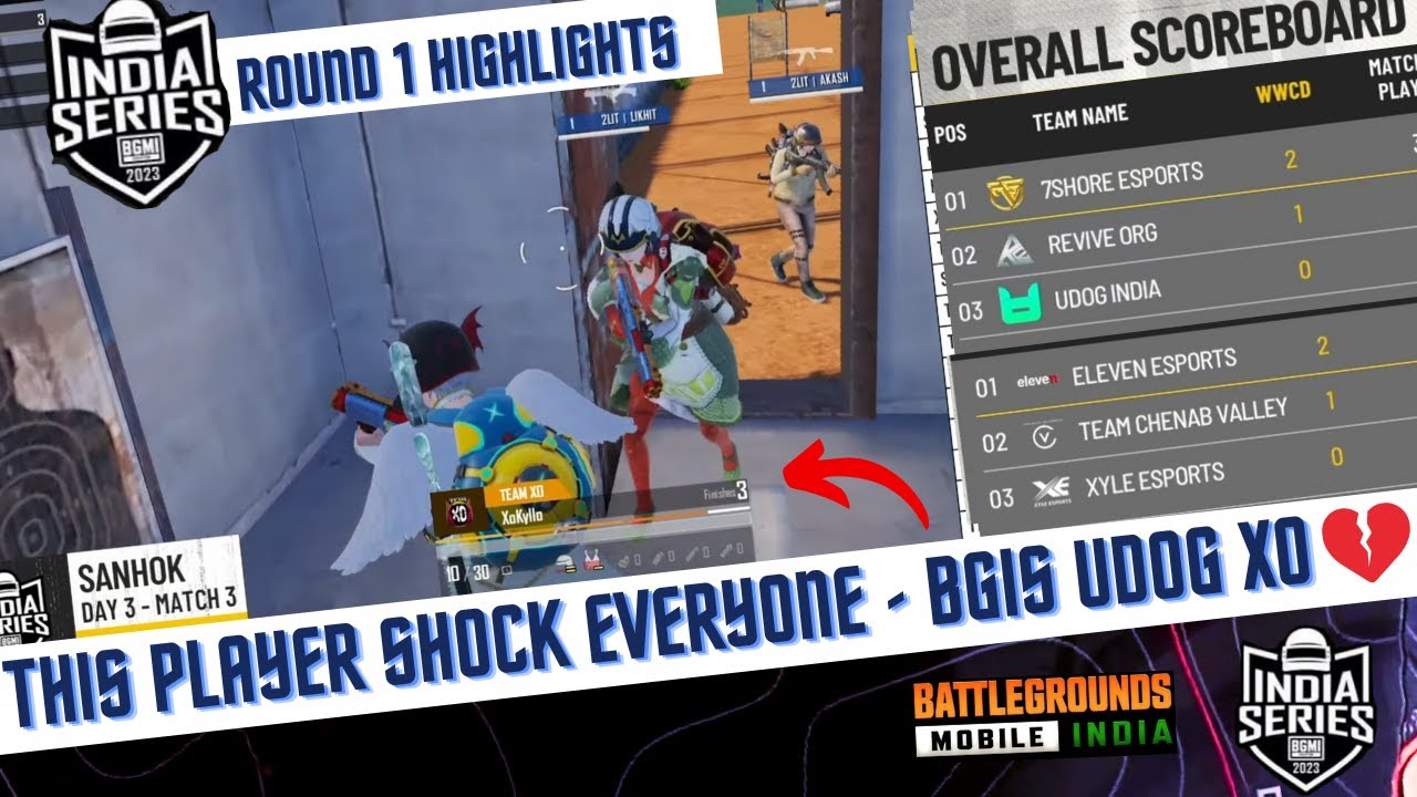 BGIS This Player shock everyone , Eleven Esports 😱 Udog Qualify Xo 💔 ...