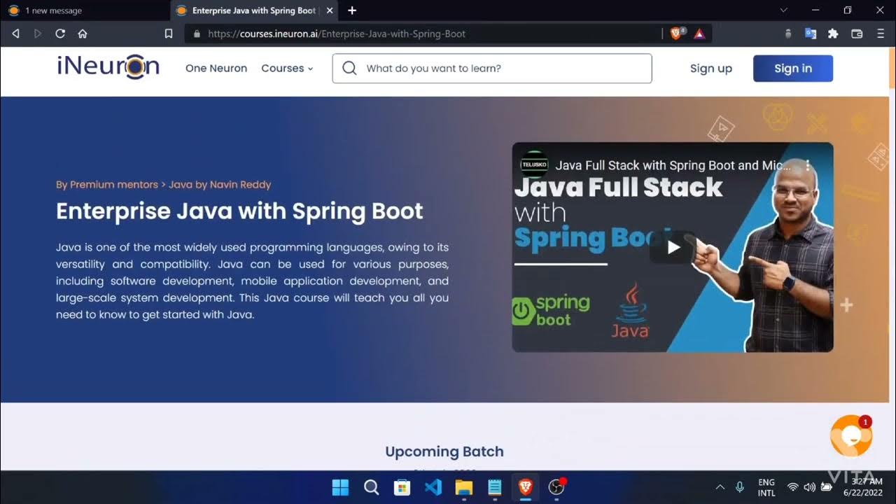 iNeuron Java Course Coupon code | Enterprise Java with Spring Boot | @iNeuroniNtelligence - YouTube