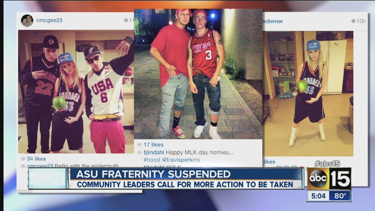 ASU frat suspended over MLK-themed party - YouTube