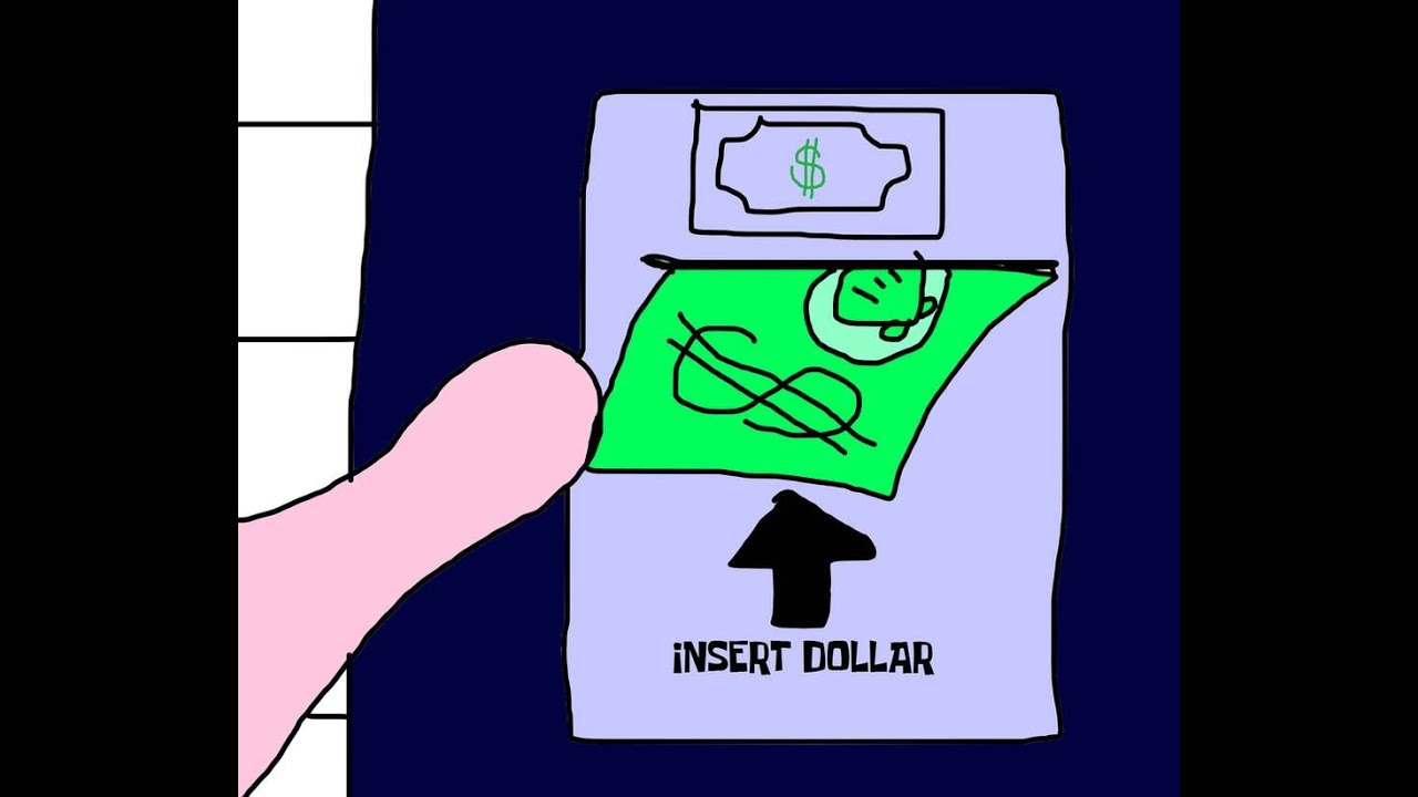 Patrick against the vending machine. 10 hours pokes money - YouTube