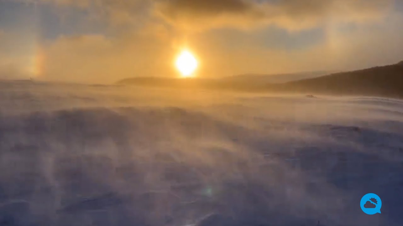 Spectacular blizzard in the Massif Central of France - YouTube