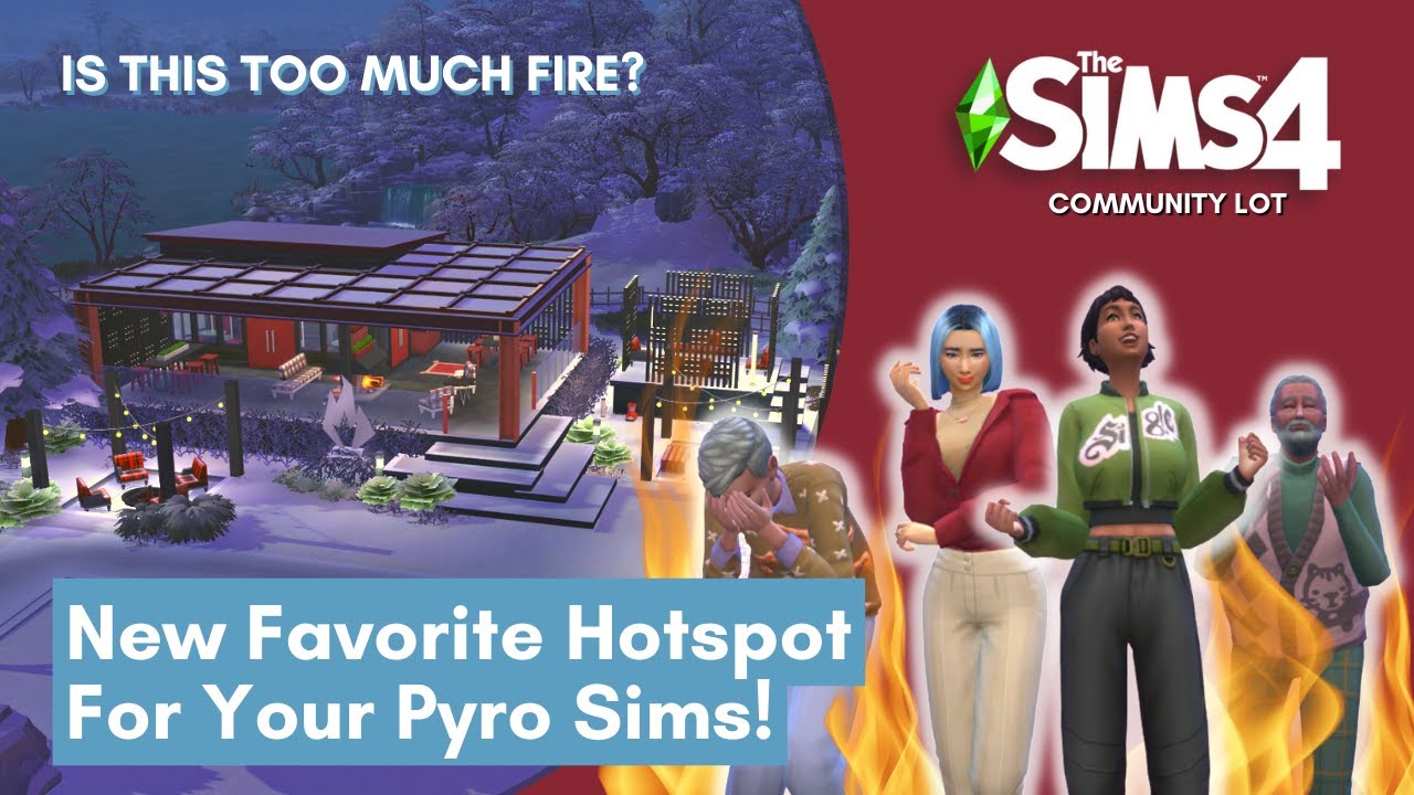 ROAST S’MORES at this BONFIRE HOTSPOT | Flame & Frost Firepit Gatherings | Sims 4 Stop Motion ...