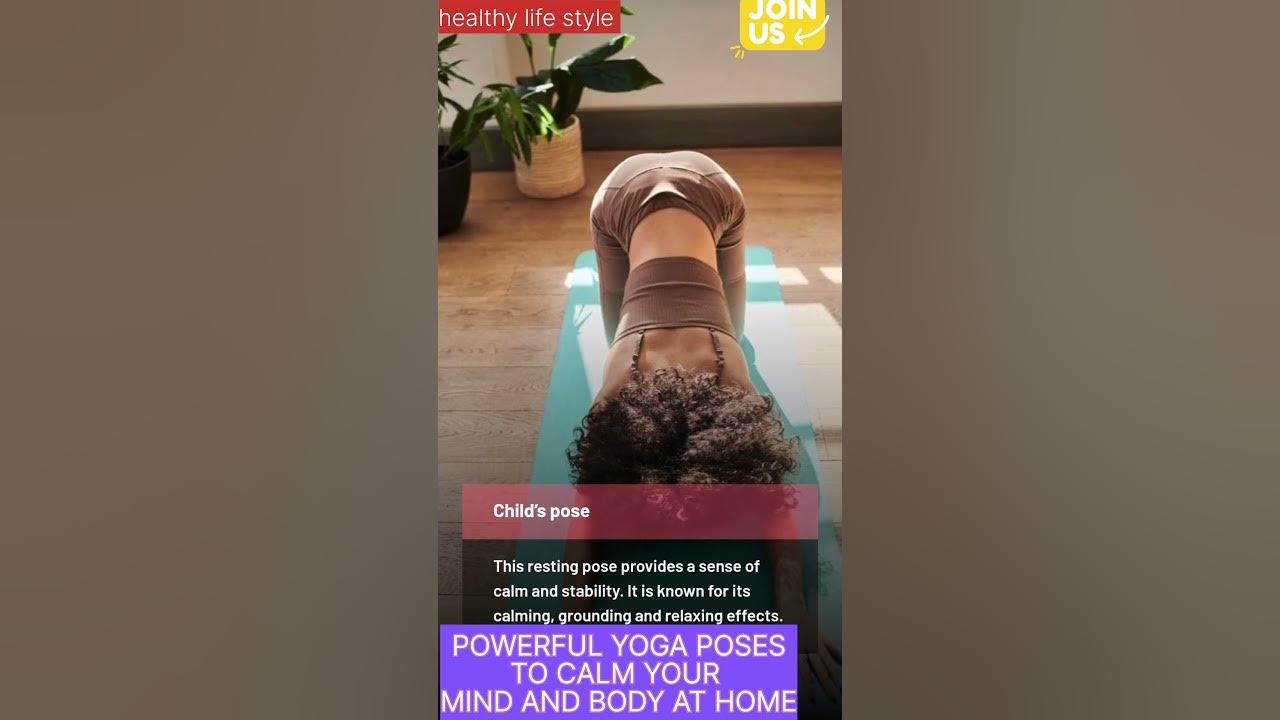 8 Powerful Yoga Poses to Calm Mind and Body" #shortes - YouTube
