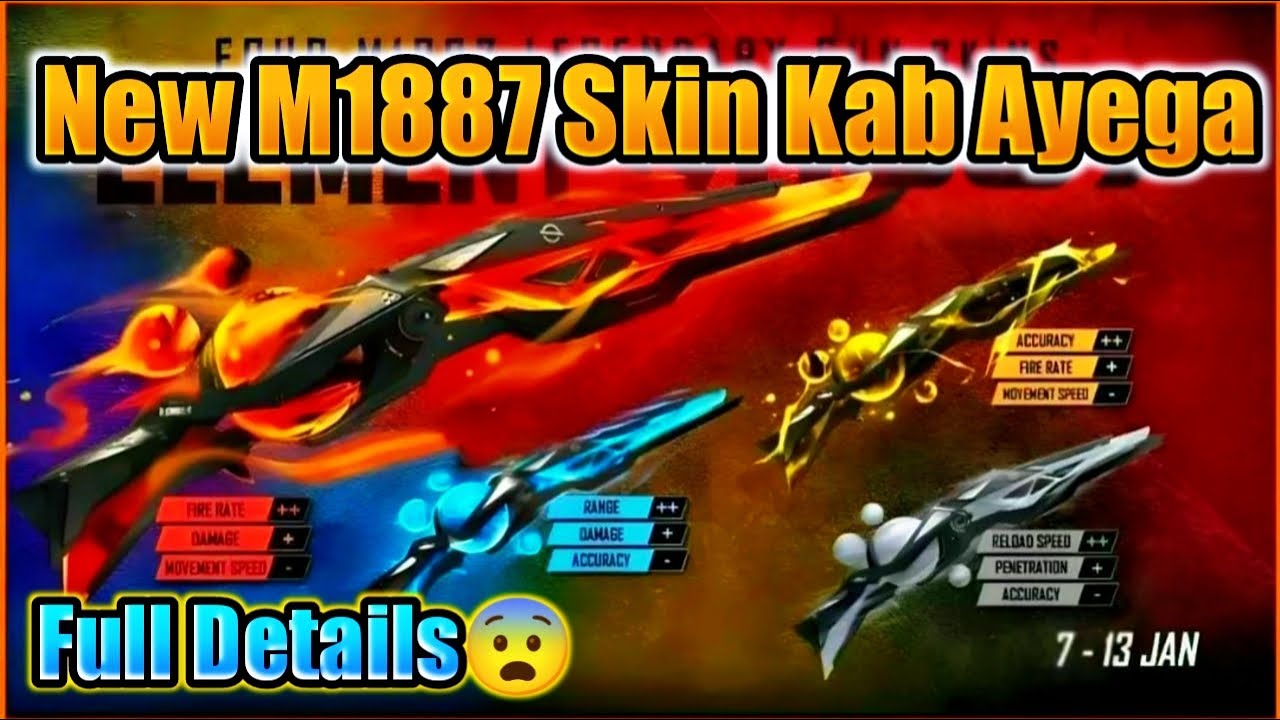 New M1887 Skin Confirm Date | Free Fire New M1887 Kab Ayega - Sakku ...
