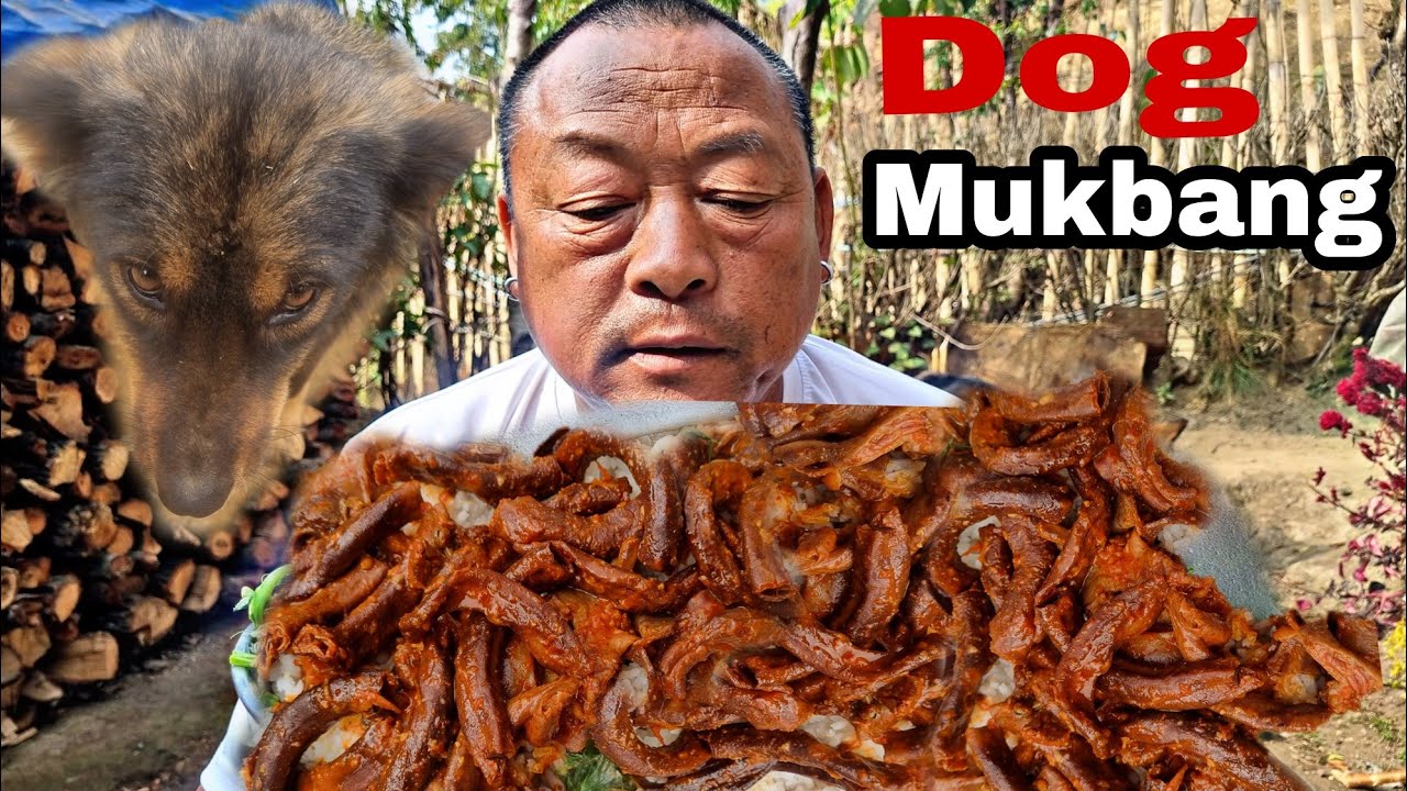 Spicy smoked pork innards cooked with Axone(fermentedsoyabeans ...