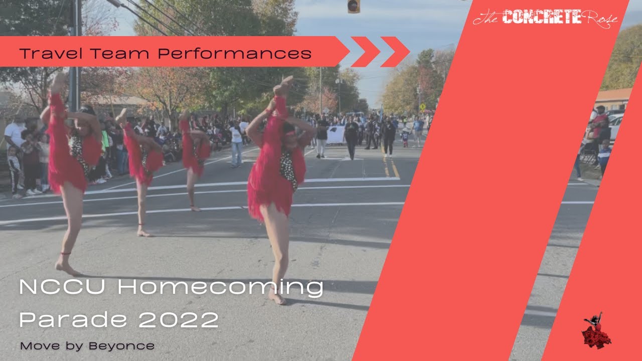 NCCU Homecoming Parade 2022 | Move by Beyonce | The Concrete Rose Dance ...